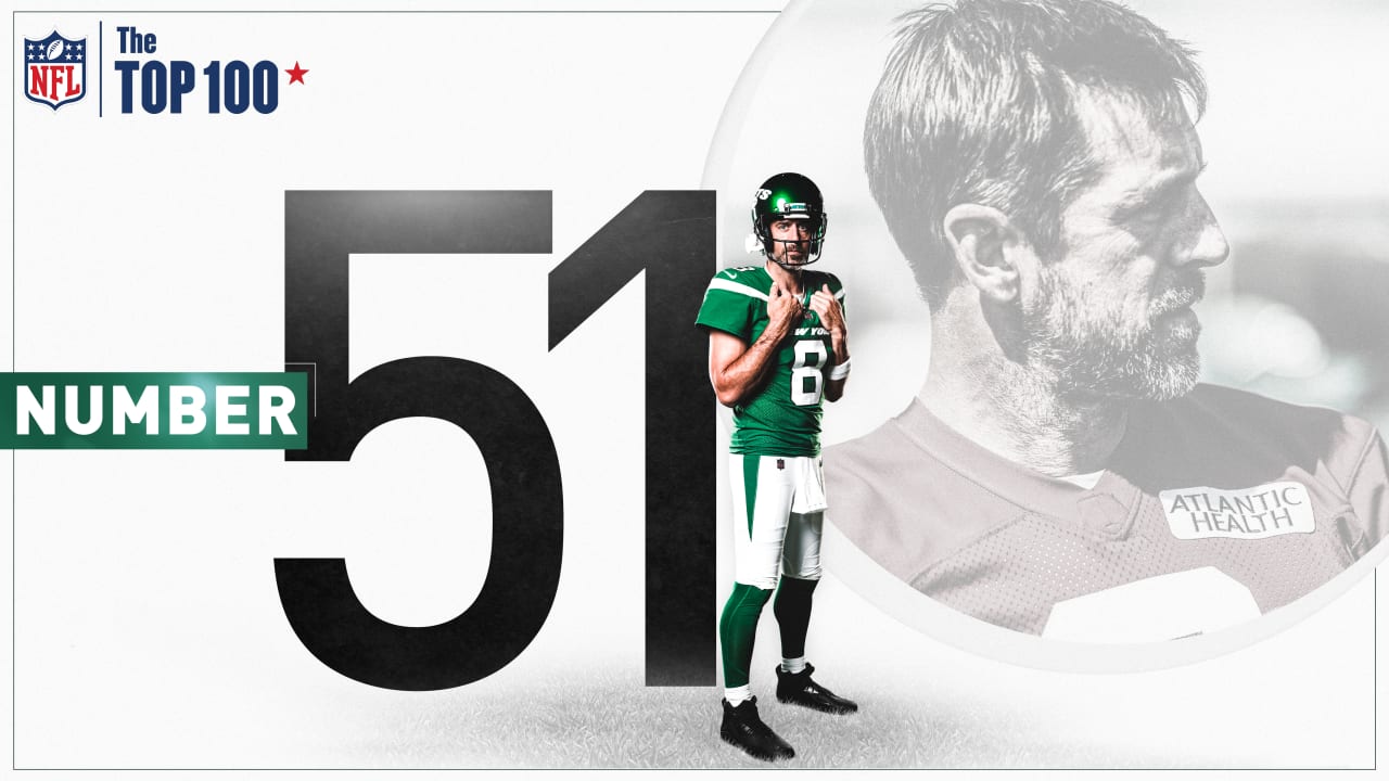 Jets QB Aaron Rodgers No. 51 on NFL Top 100 List