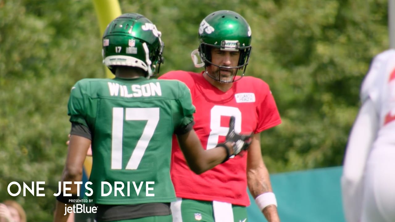 Aaron Rodgers & Garrett Wilson Building Chemistry | One Jets Drive