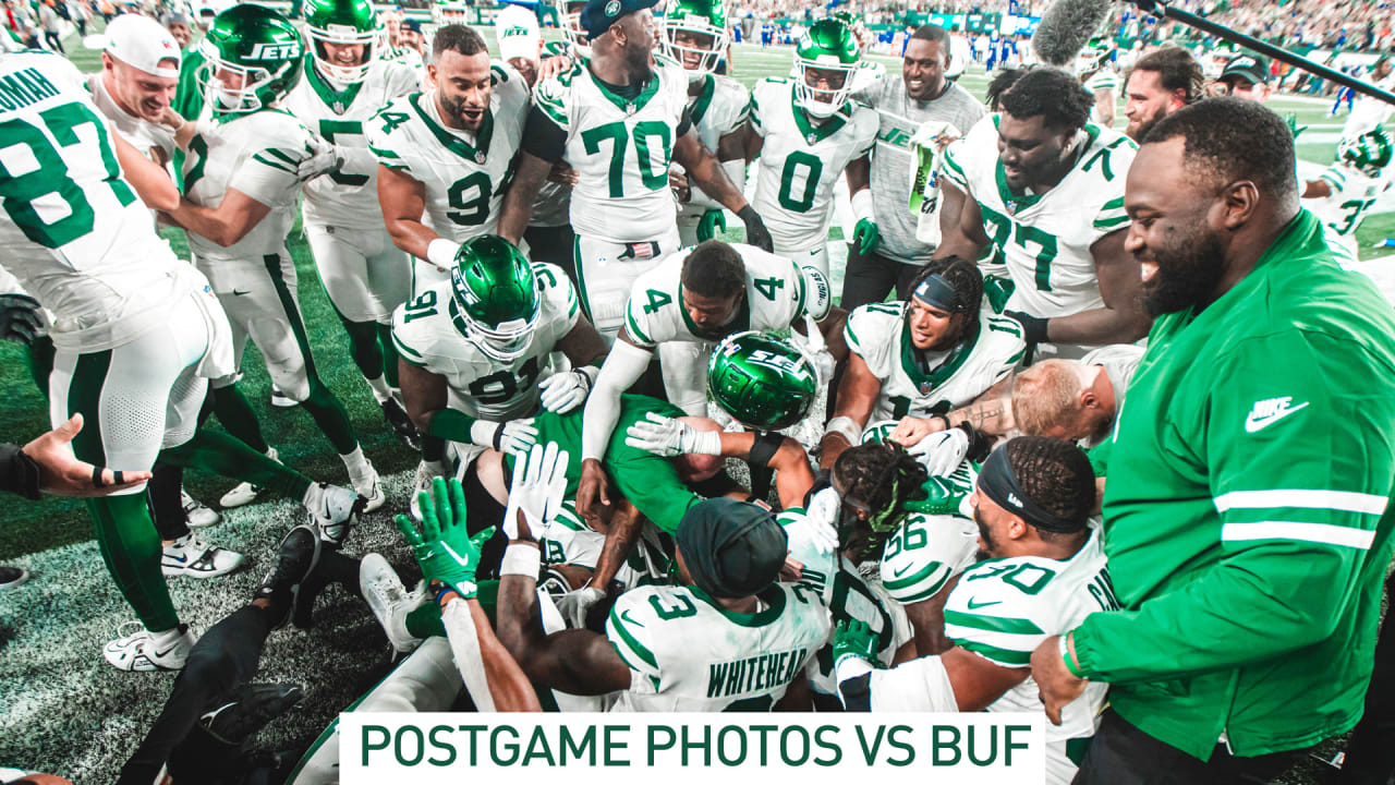Postgame Photos | Jets Celebrate 22-16 OT Win Over the Bills on Monday ...