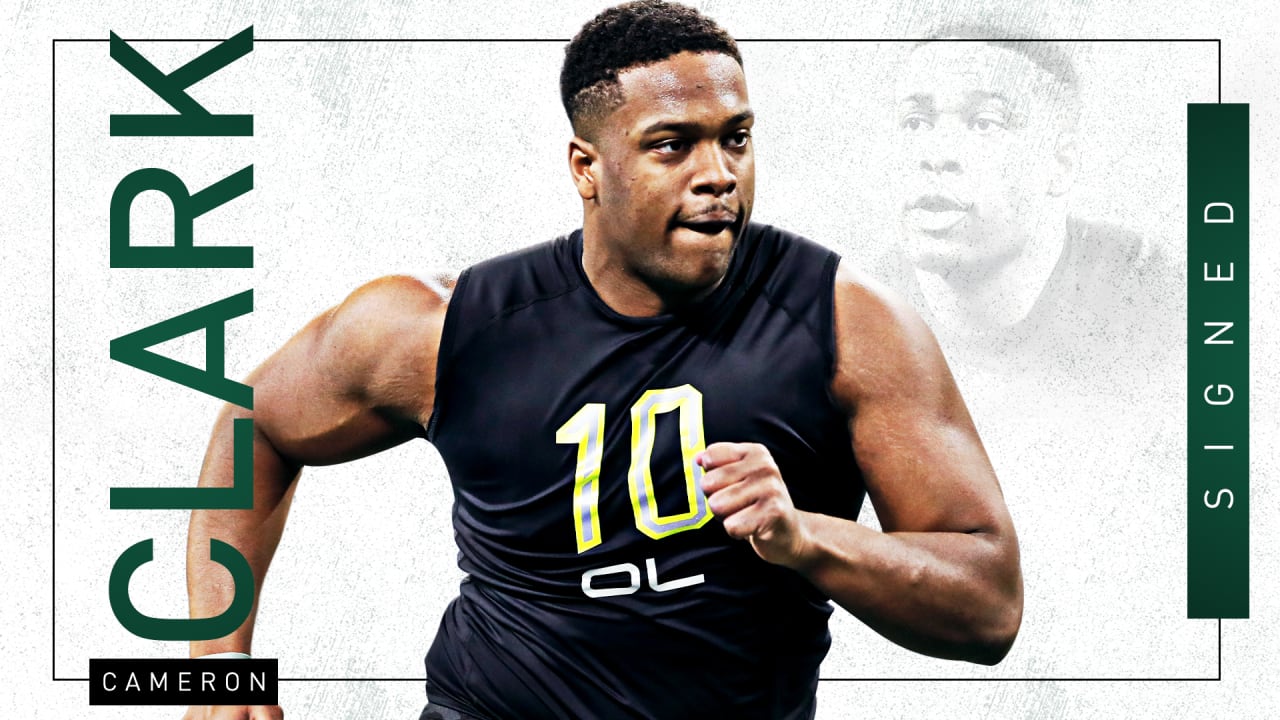 Jets Sign OL Cameron Clark, Their 3rd Draft Pick in Round 4