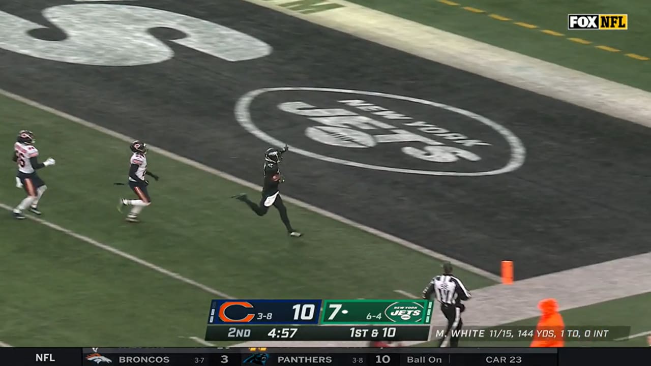 Highlight | Garrett Wilson Makes Bears Defenders Miss on 54-Yard TD ...