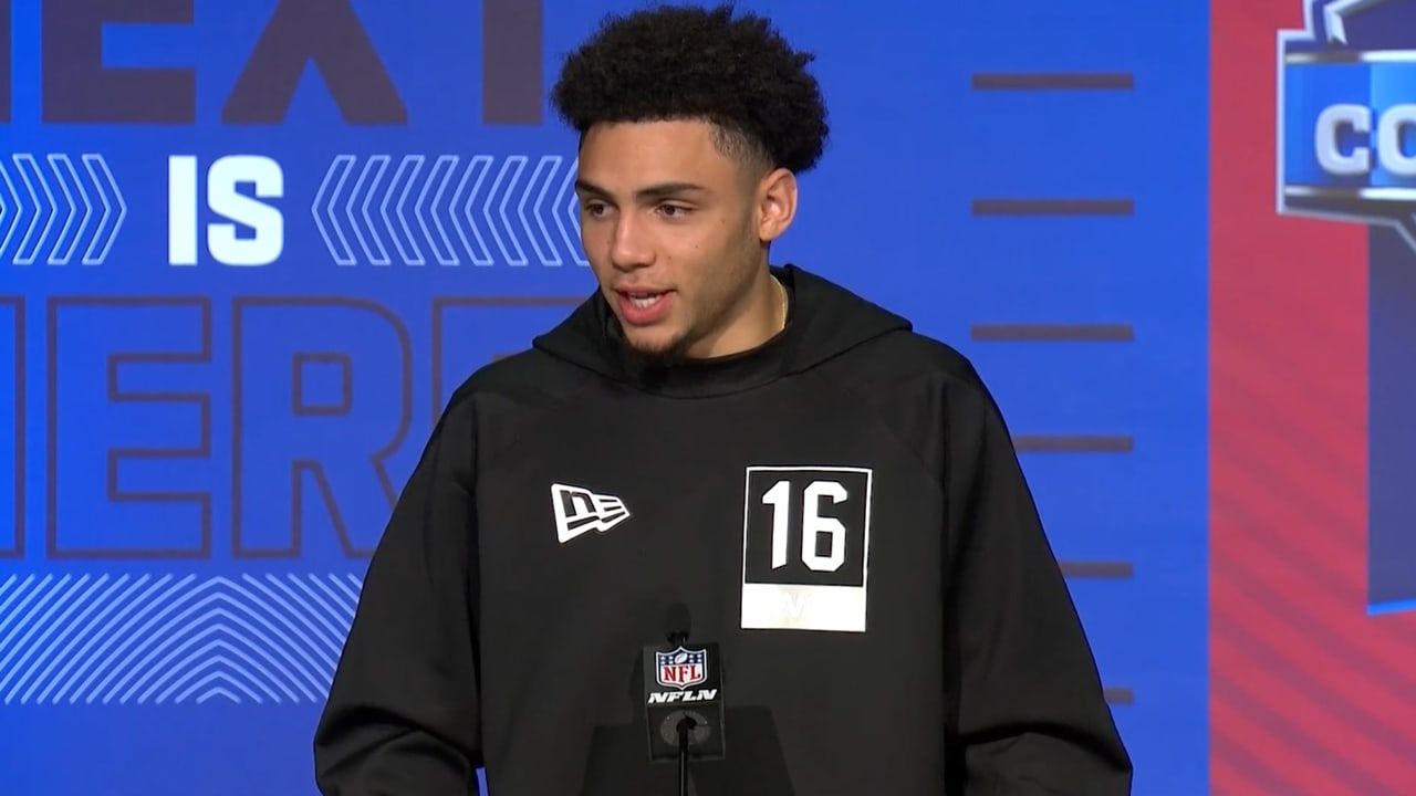 WR Drake London (USC) NFL Combine Press Conference
