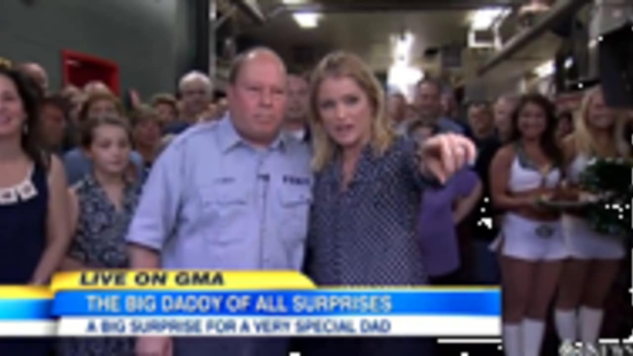 NYC Firefighter and NYJ Fan Larry Mack Gets Father's Day Surprise