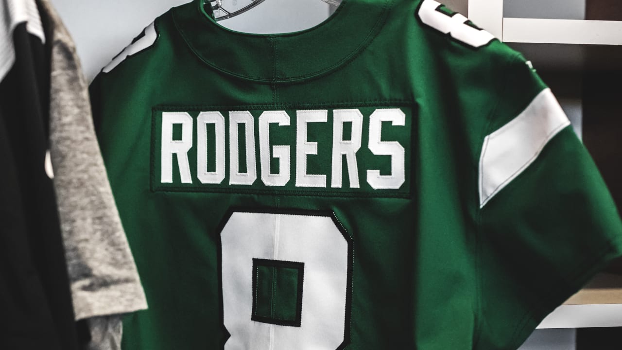 Aaron Rodgers Jets Jersey Unveil