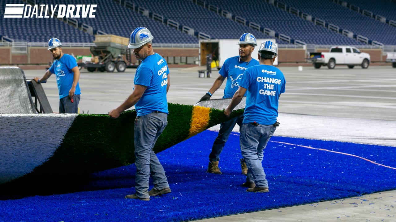 THE DAILY DRIVE: Lions installing first of 2 replacement artificial ...
