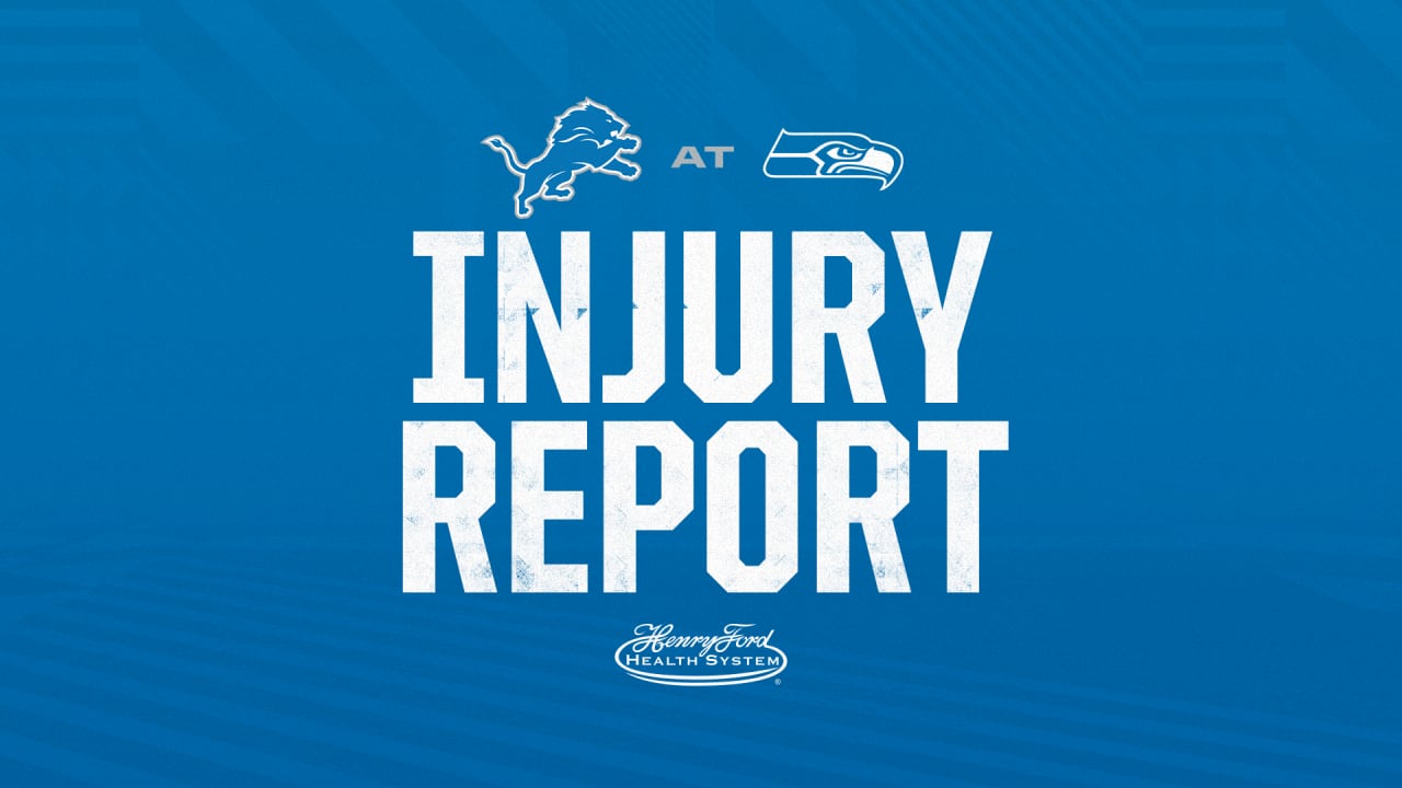 Detroit Lions vs. Seattle Seahawks Week 17 injury report & game ...