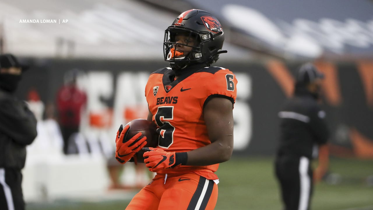 2021 NFL Draft: Running back Jermar Jefferson, Oregon State, Round 7 ...