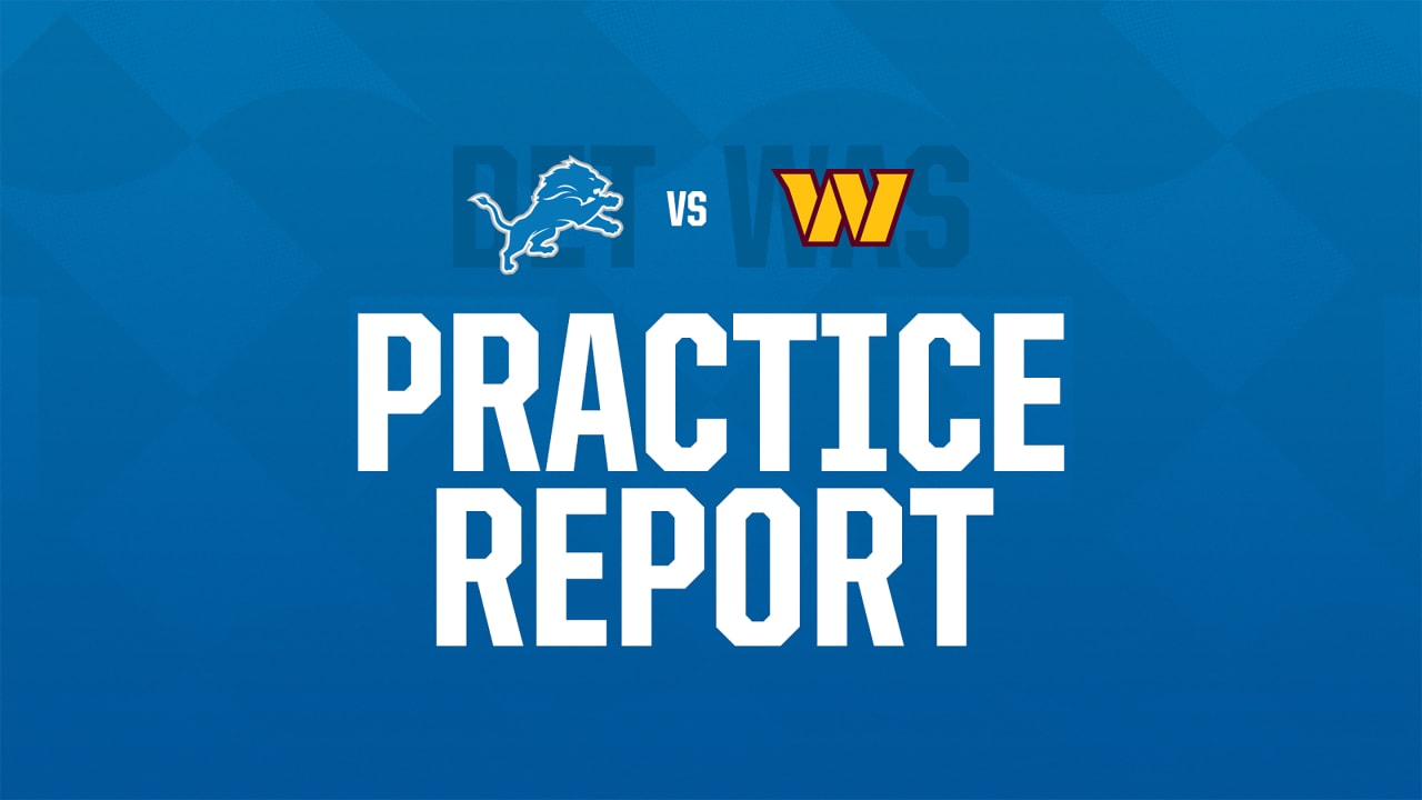 Washington Commanders vs Detroit Lions Week 2 practice report: Wednesday, September 14