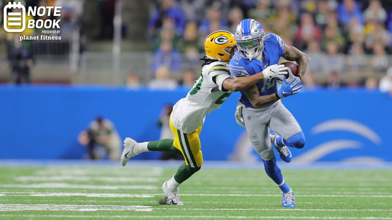 NOTEBOOK: Golladay leaves season finale with concussion