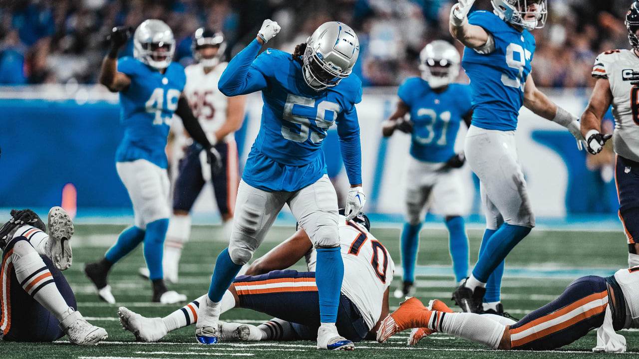 Rookie pass rushers come up big in Detroit Lions' win over Chicago Bears