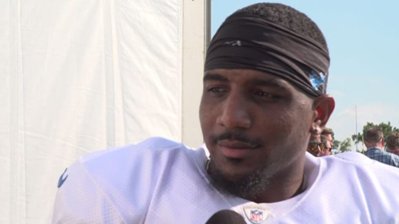Diggs on his first padded practice of the year