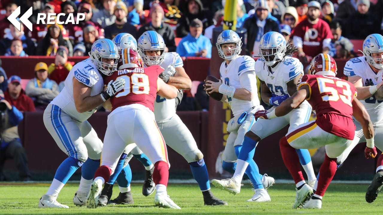 RECAP: Lions at Redskins