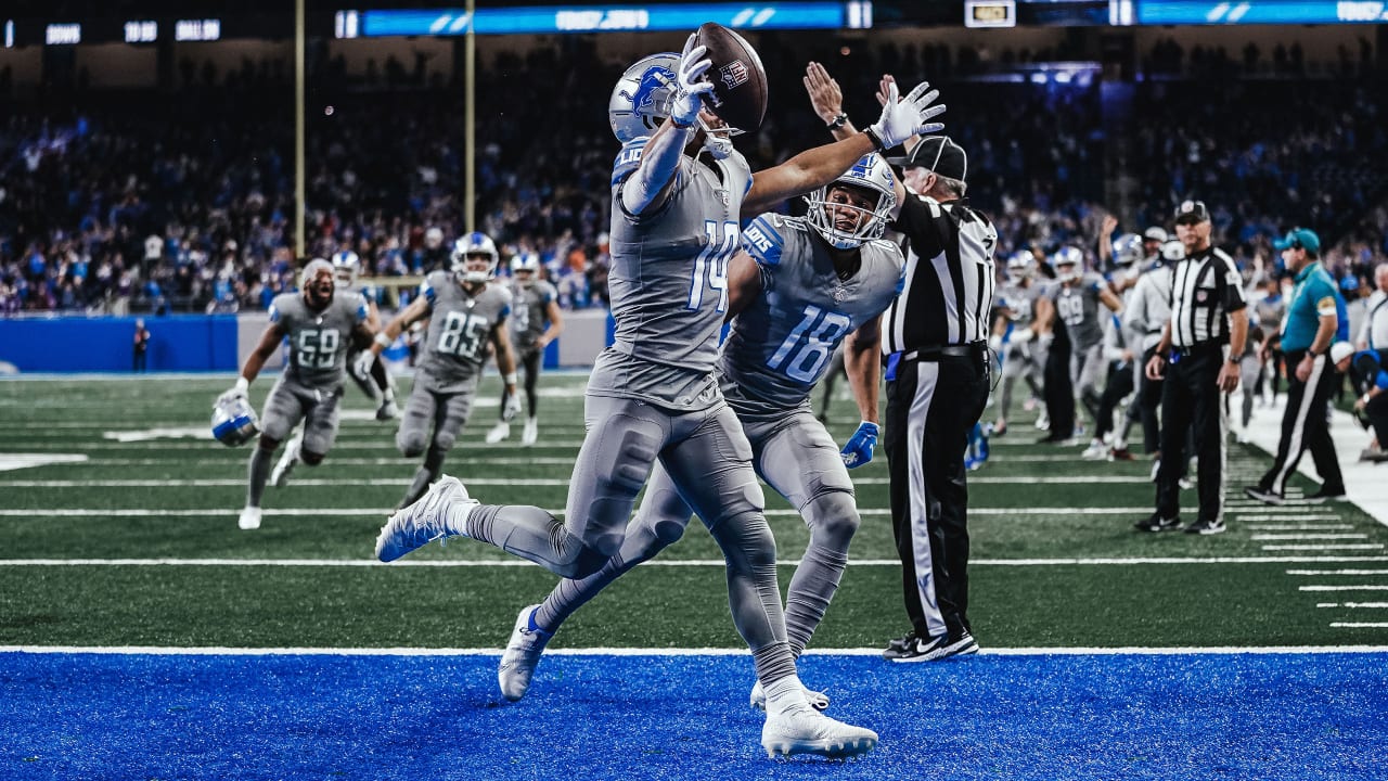 Field view: Goff's walk-off TD throw to St. Brown