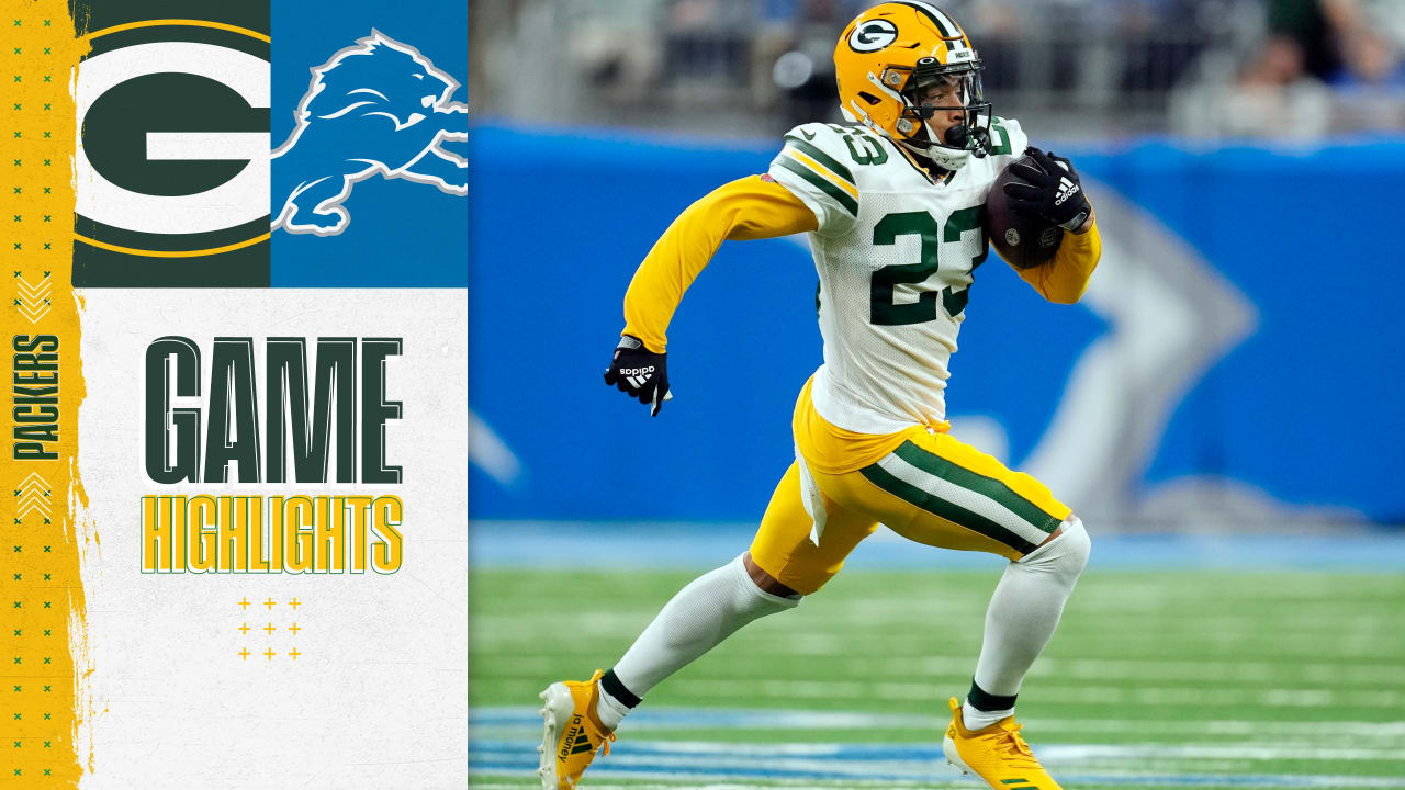 Jaire Alexander undercuts Goff's deep pass for INT and 29-yard return ...