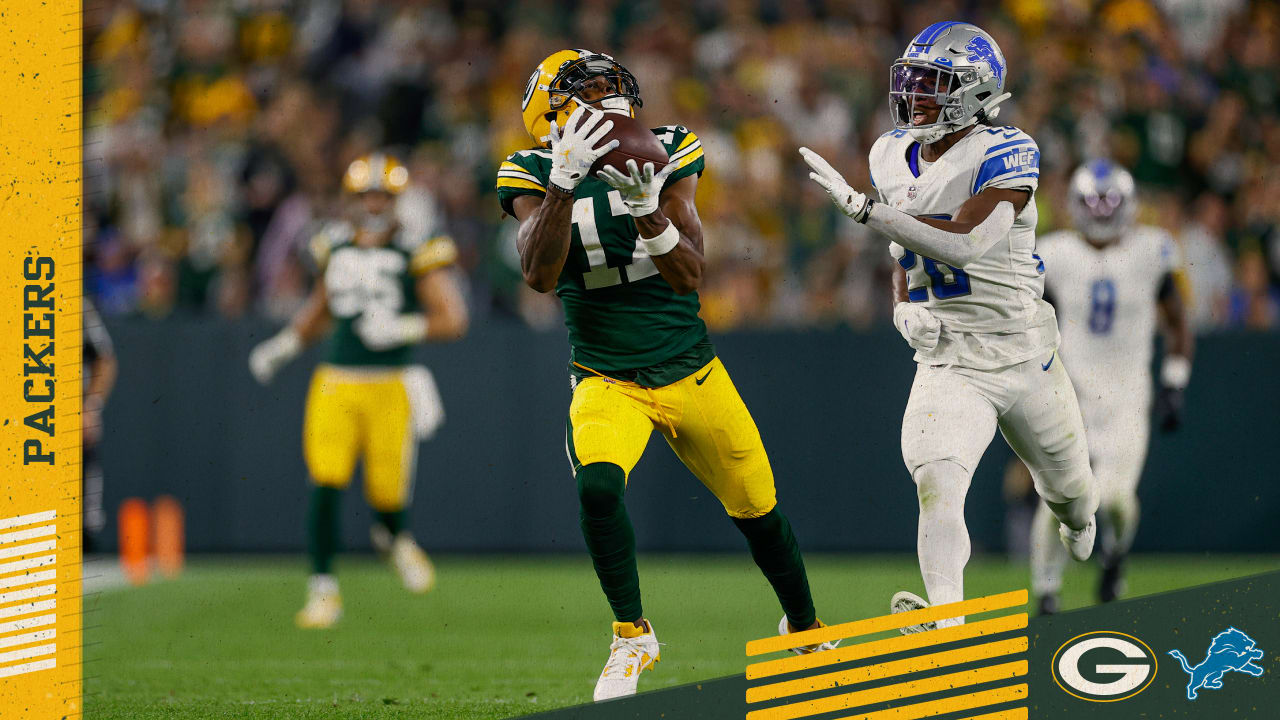 Aaron Rodgers goes DEEP to Davante Adams for a 50-yard gain vs. Lions