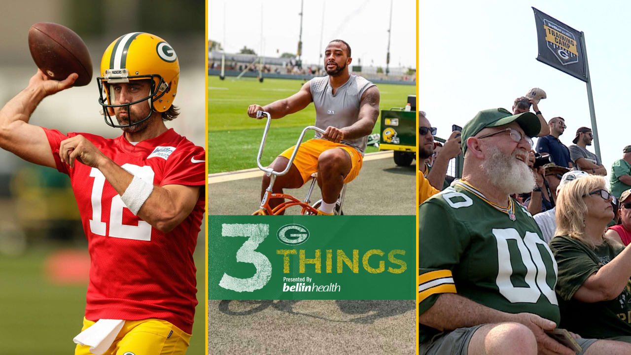 Three Things: Aaron Rodgers, roster depth and fans return to practice