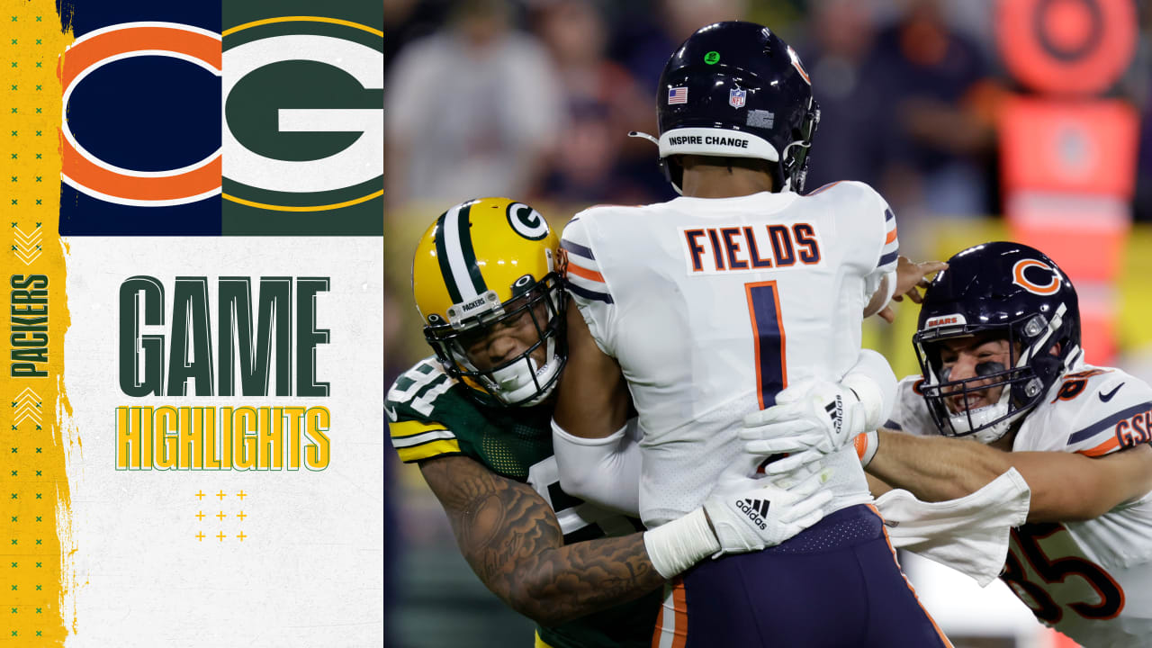 Preston Smith sacks Justin Fields | Packers vs. Bears