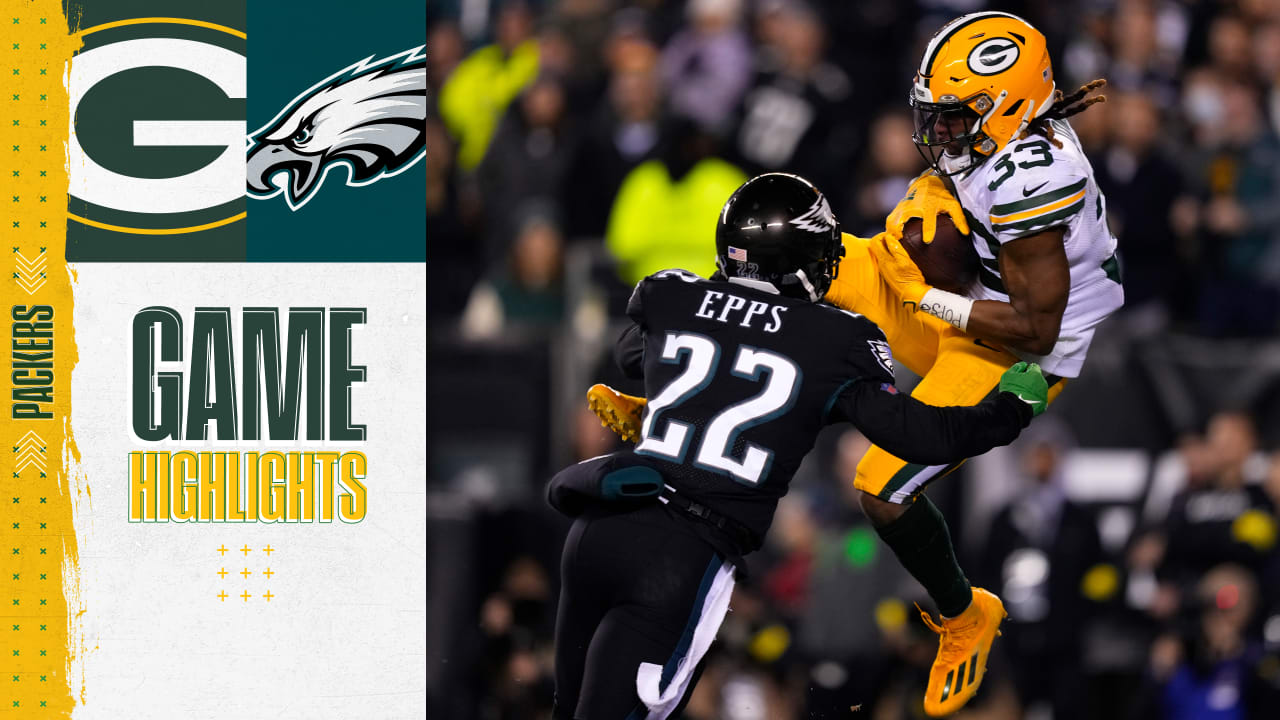 Scramble drill! Aaron Rodgers throws 23-yard TD pass to Aaron Jones ...