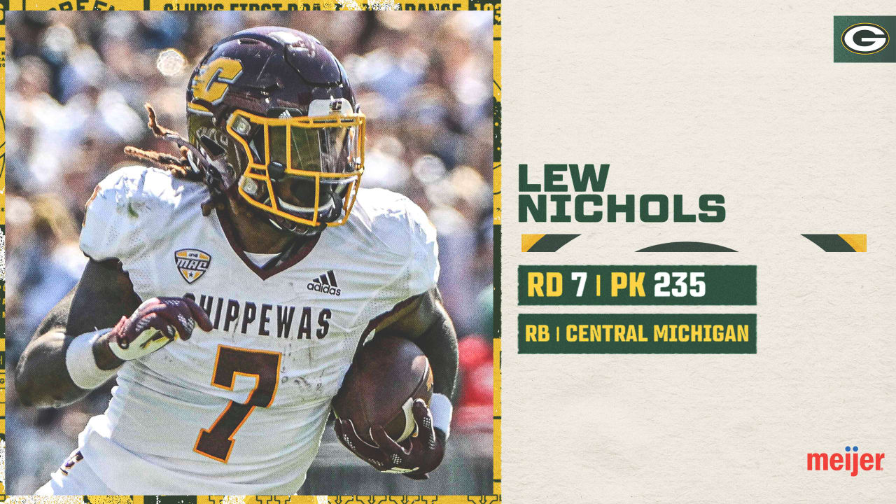 2023 NFL Draft: Packers select Central Michigan RB Lew Nichols in ...