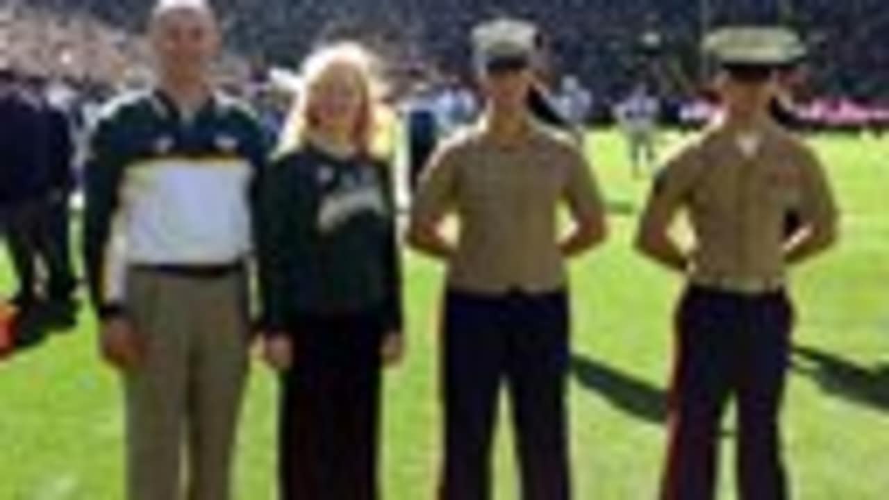 Hannah and Chris Propst saluted Sunday for Operation Fan Mail