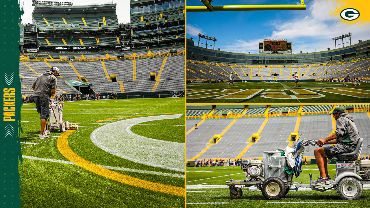 Photos: Lambeau Field gets fresh coat of paint for Packers’ 2022 home ...