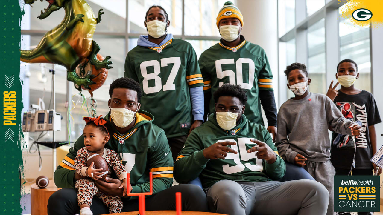 Packers visit patients at Children's Wisconsin Milwaukee Hospital