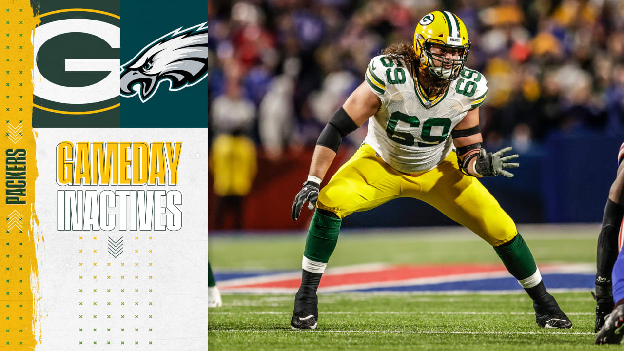 LT David Bakhtiari active for Green Bay | Packers-Eagles Inactives