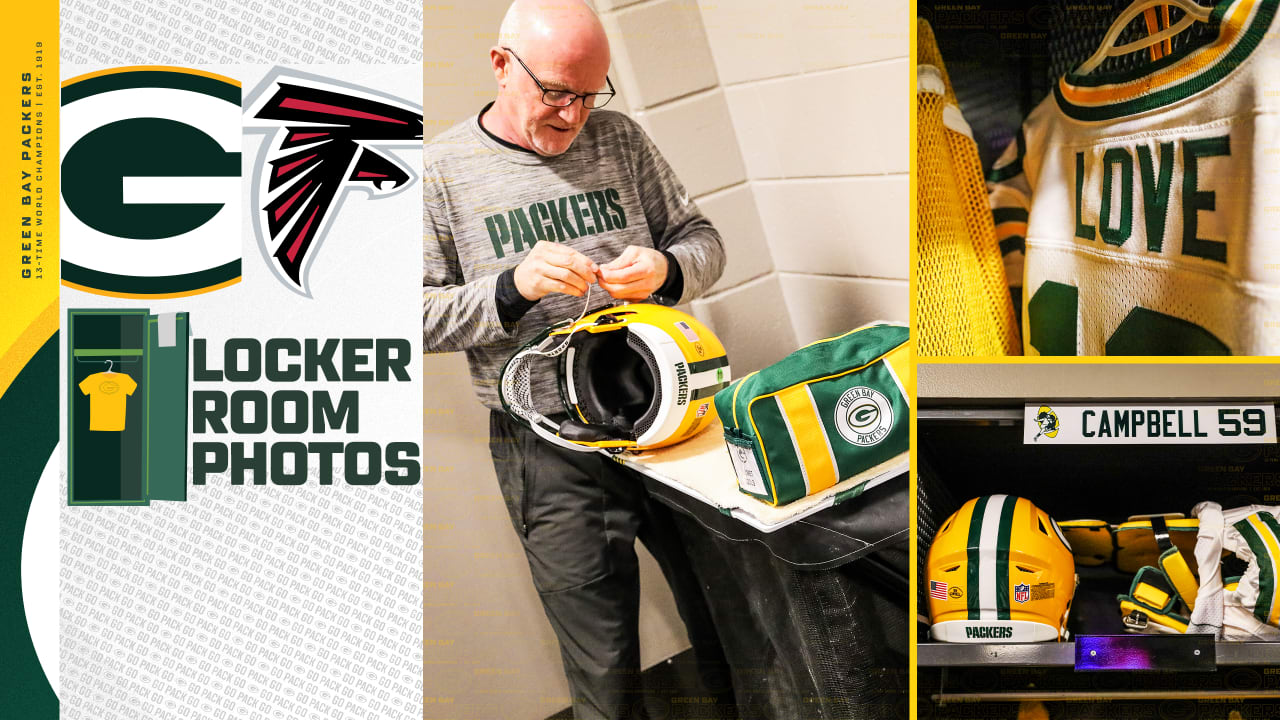 Behind the scenes: Packers' equipment staff readies locker room in Atlanta
