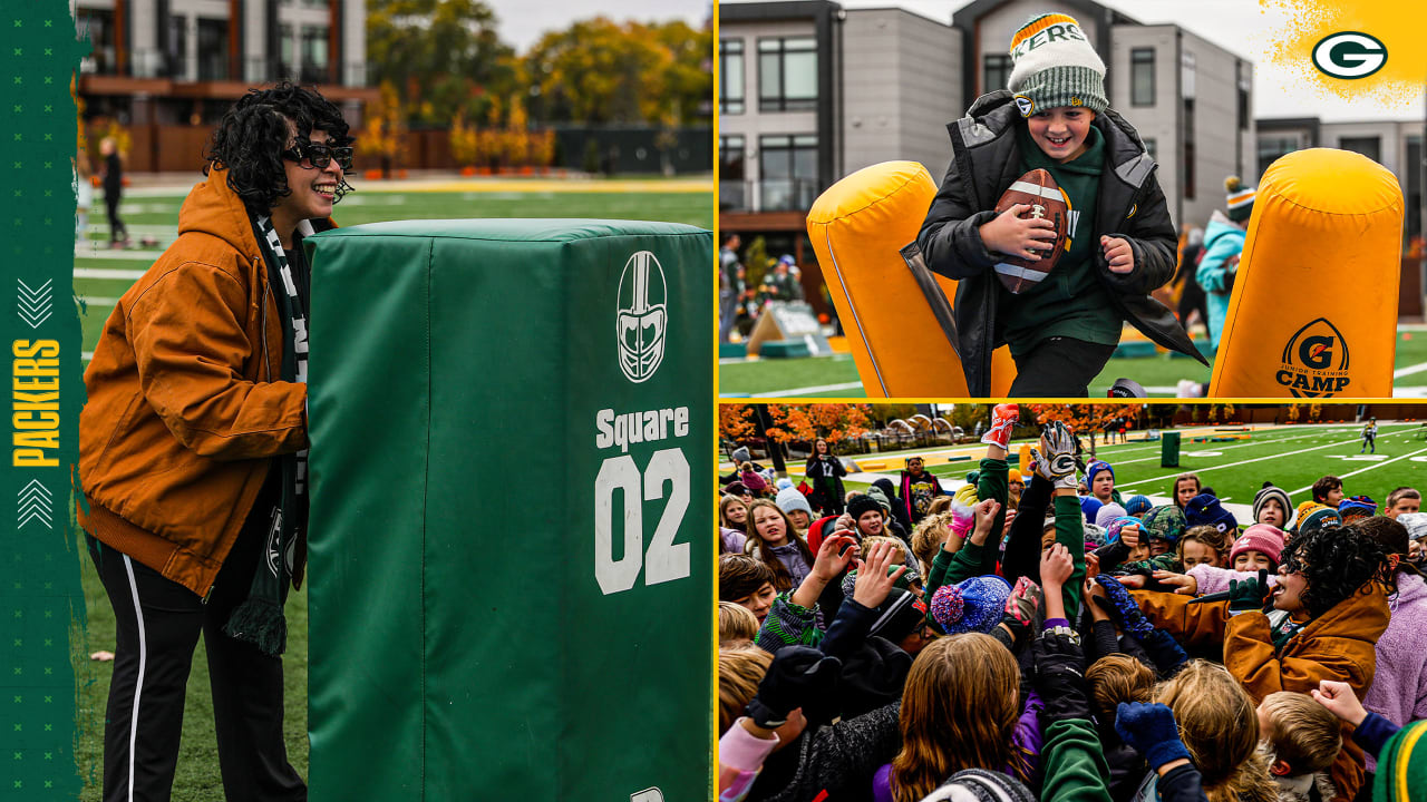 Photos: Football Outreach hosts camp at Titletown with special guest ...