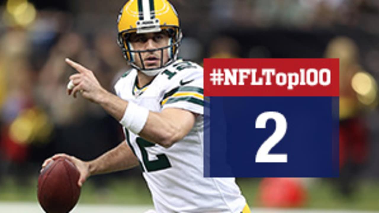 Aaron Rodgers voted No. 2 in Top 100
