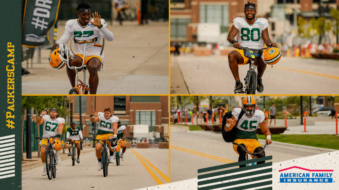 Packers enjoy birthday bike rides