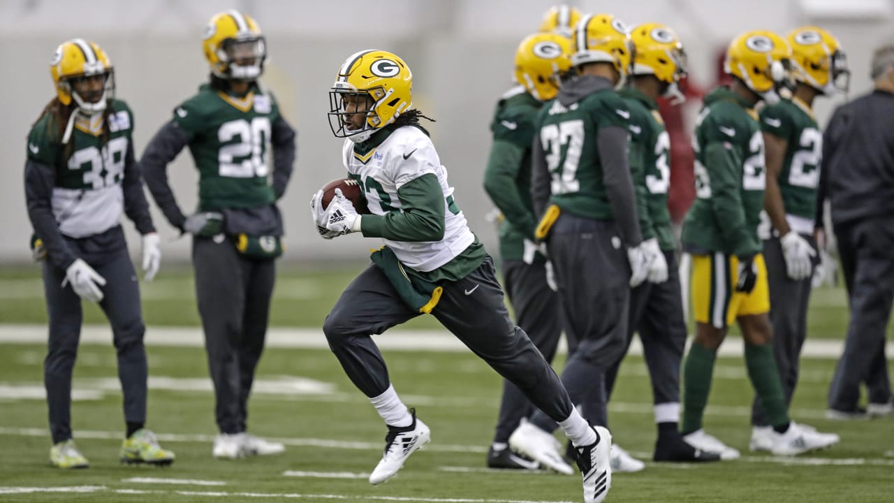 Packers practice inside the Don Hutson Center Thursday