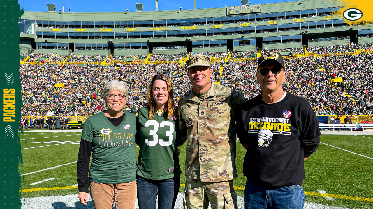 Packers salute Sergeant Major James Arnold Cook for 'Operation Fan Mail'