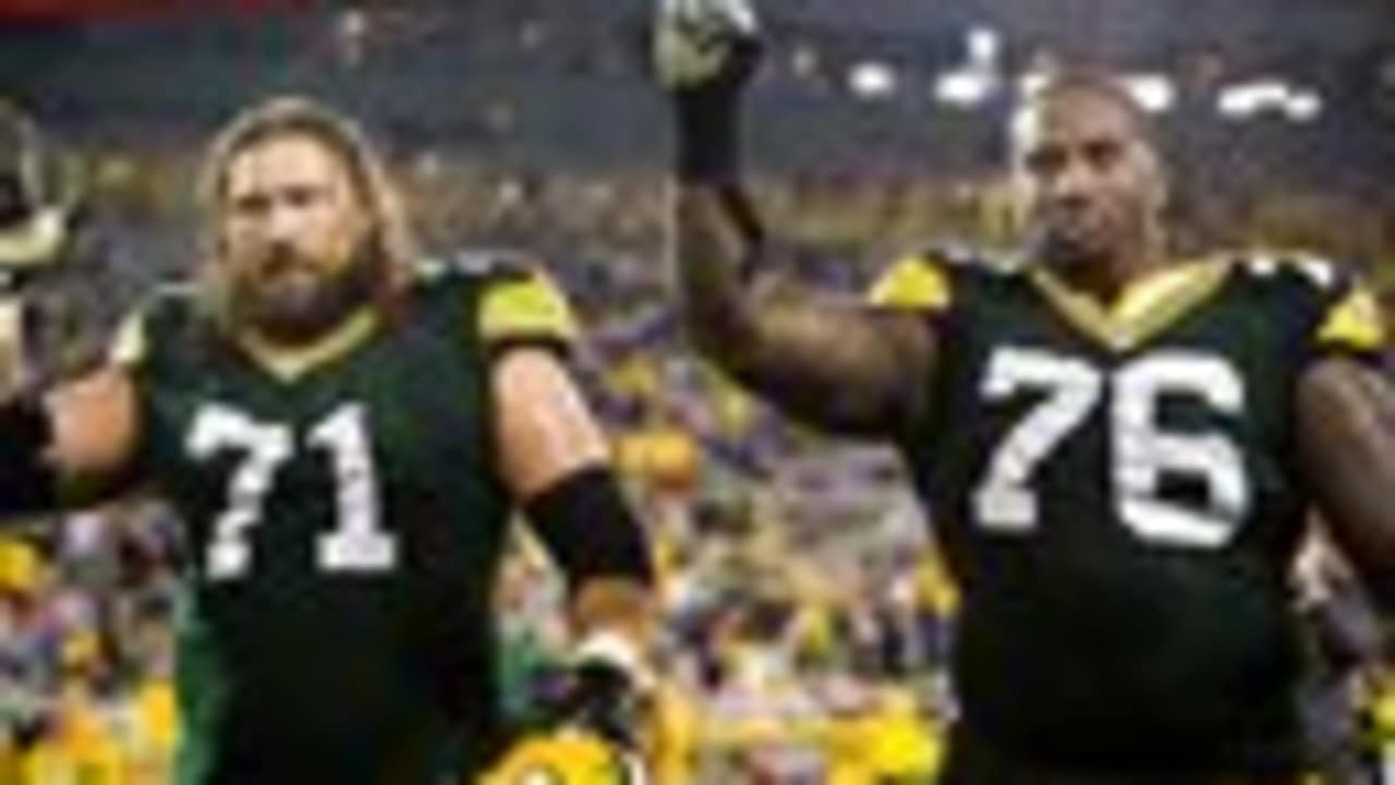 The player is talking to the fans