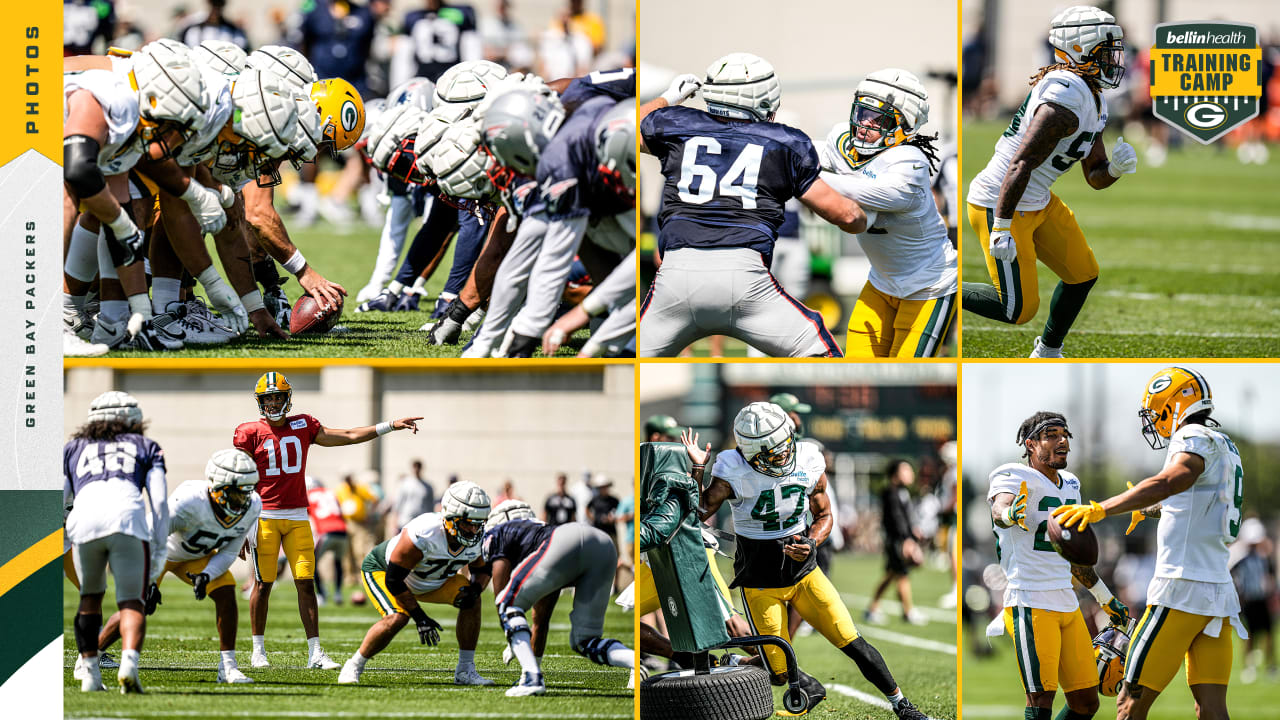Photos: Packers hold joint practice with Patriots at Ray Nitschke Field