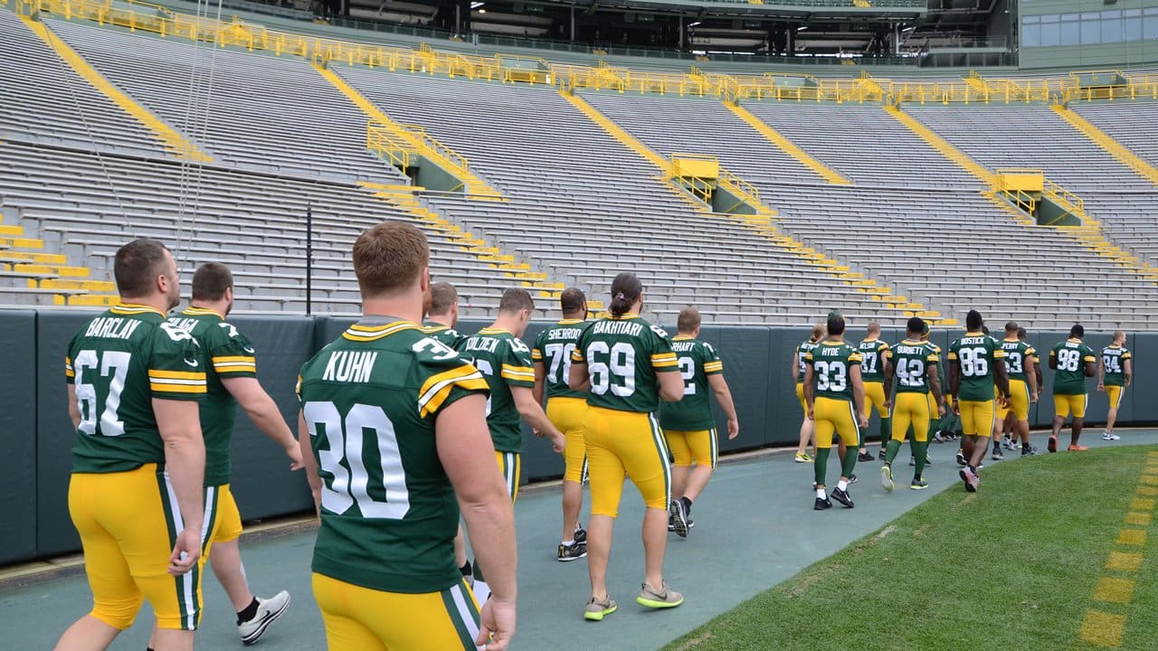 Packers pose for 2014 team photos