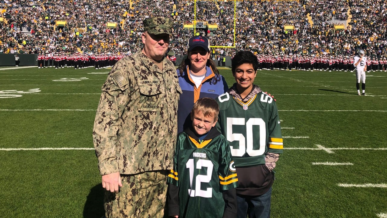 Andrew Handeland saluted Sunday for Operation Fan Mail