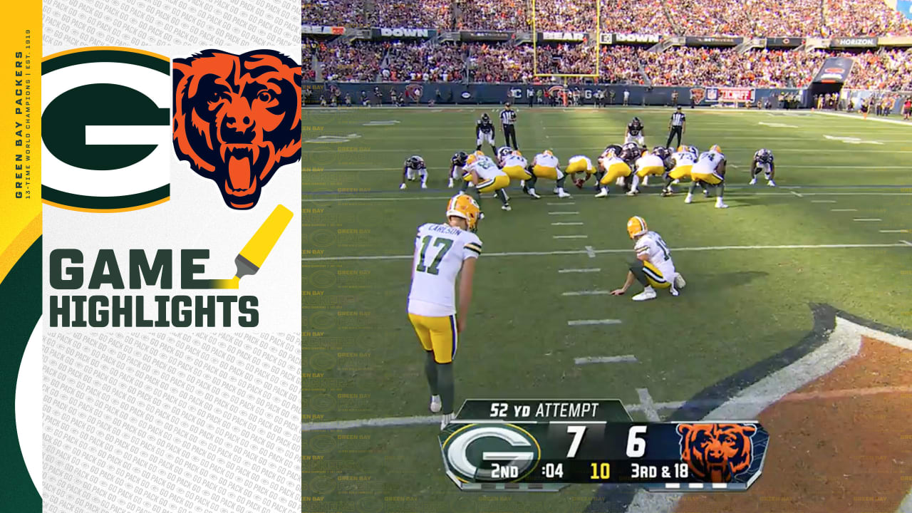 Anders Carlson drills first NFL field goal from 52 yards | Packers vs ...