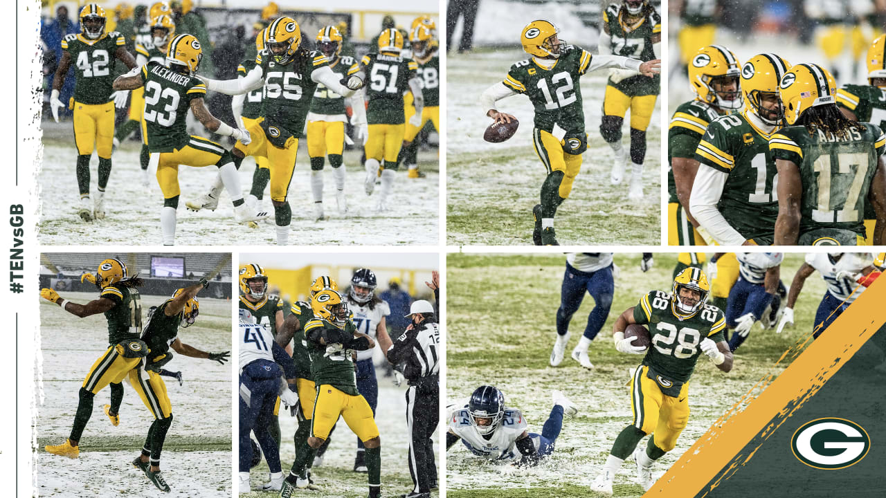 Winter wonderland: Packers beat Titans in the snow