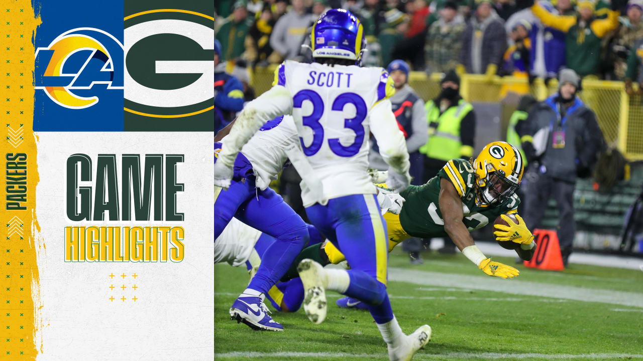 Aaron Rodgers' swing pass to Aaron Jones goes for six | Packers vs. Rams