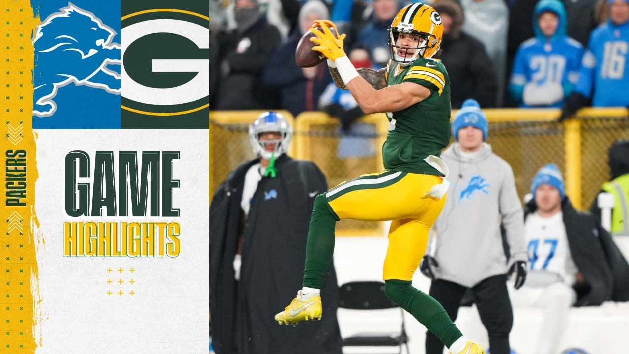 Aaron Rodgers, Christian Watson connect for 27 yards | Packers vs. Lions