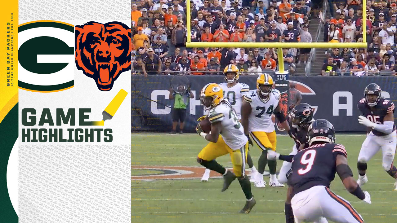 Aaron Jones cuts loose for 35-yard TD on fourth down | Packers vs. Bears