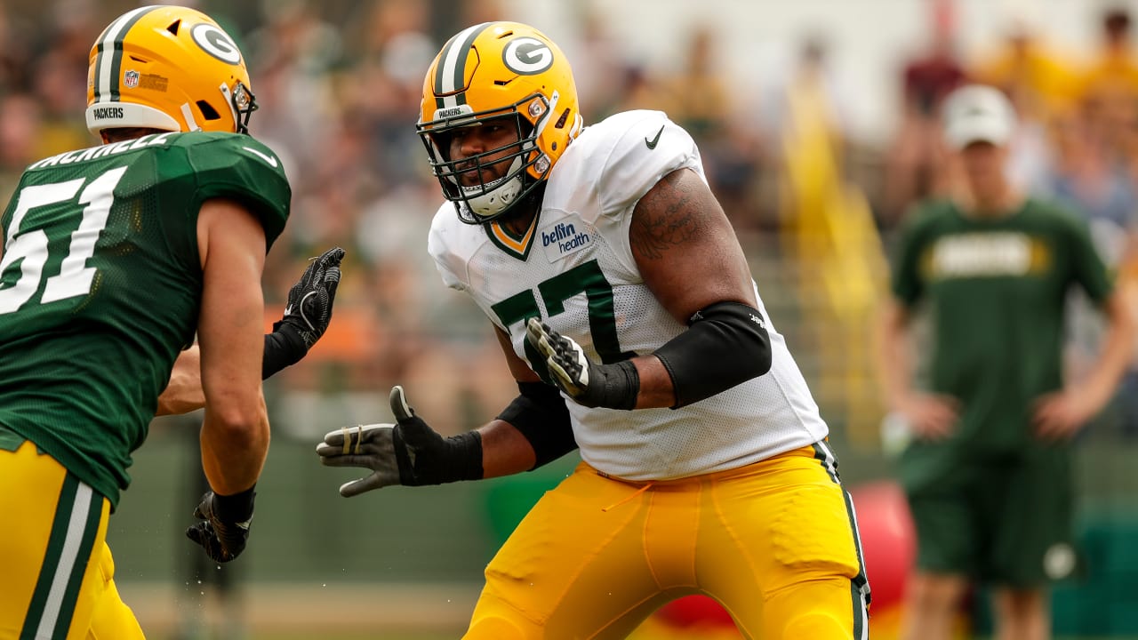 Adam Pankey answers the call with Packers’ first unit