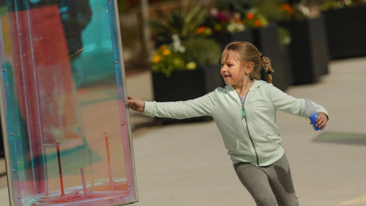 Prismatica art installation fills Titletown Plaza with color