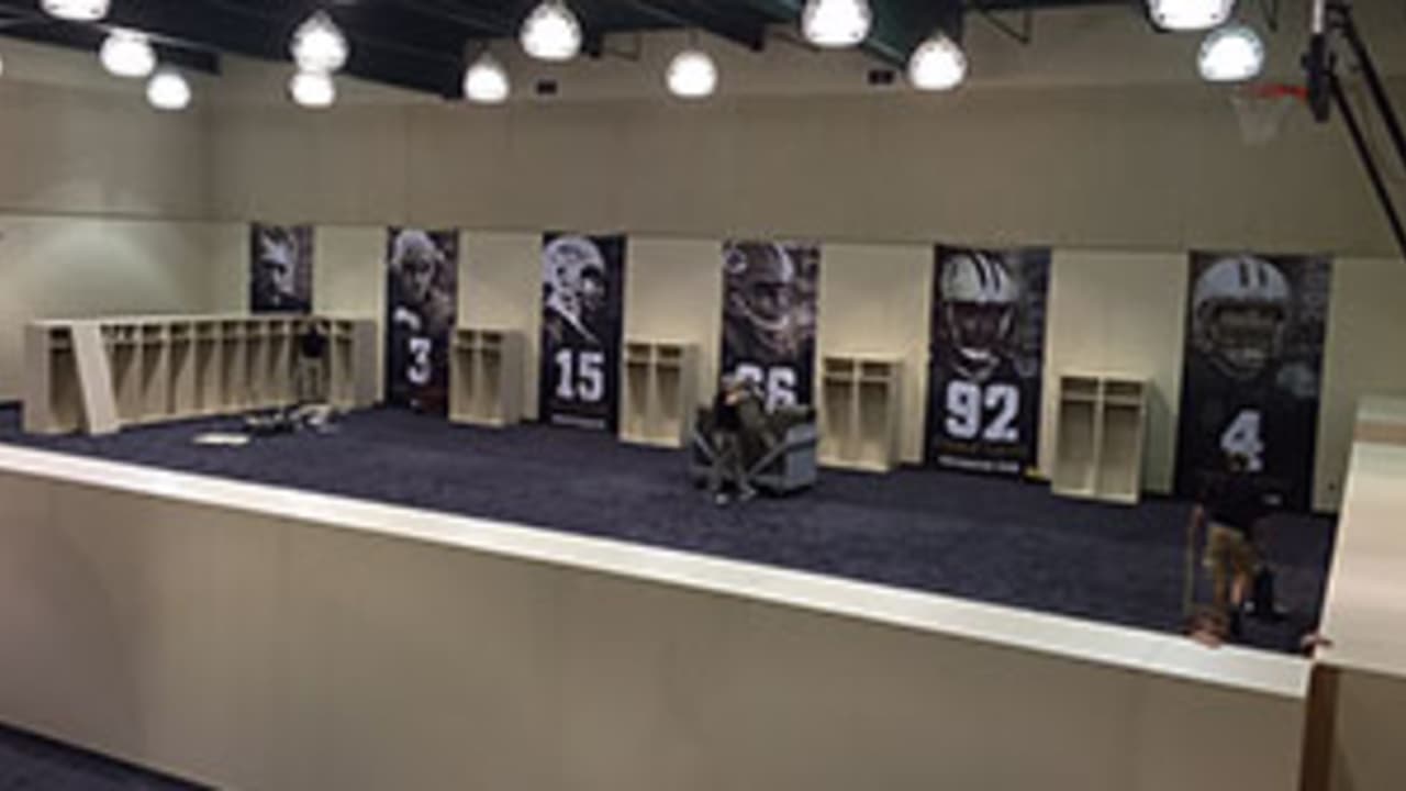 Newly created locker room ready for LSU-Wisconsin