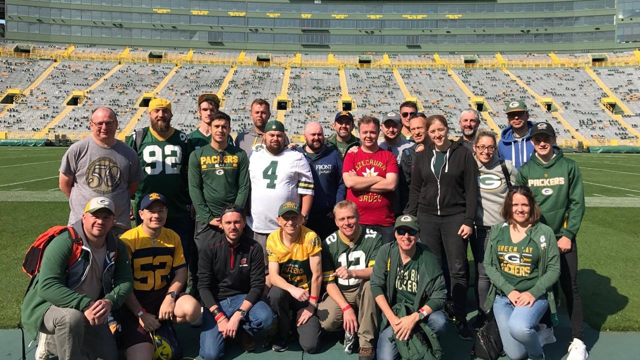 UK & Irish Packers fan club visits Lambeau