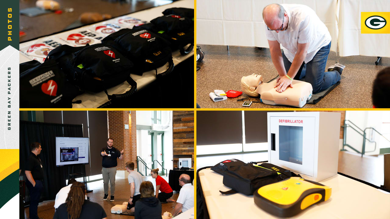 Photos: Packers host AED, CPR training sessions at Johnsonville ...