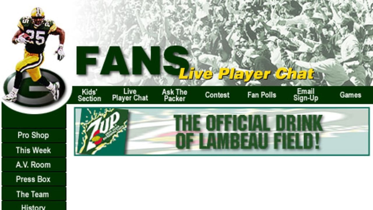 Packers.com through the years