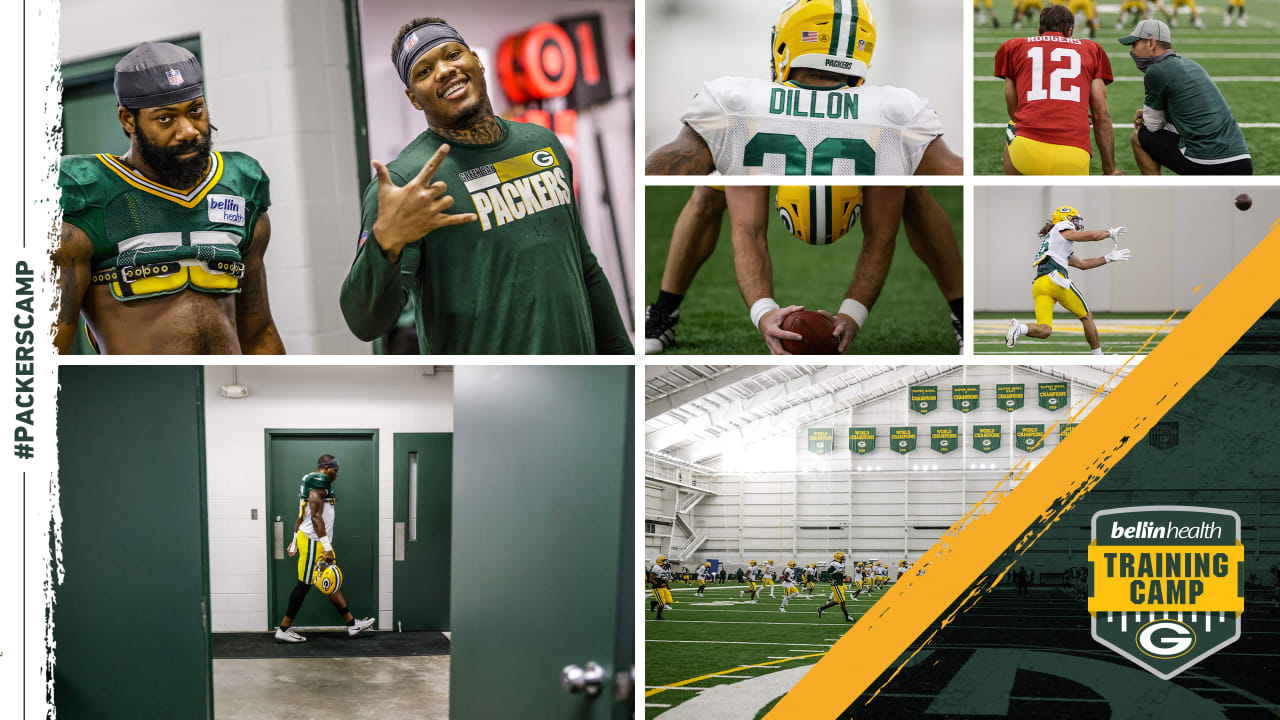 Photos: Packers head inside Don Hutson Center for practice