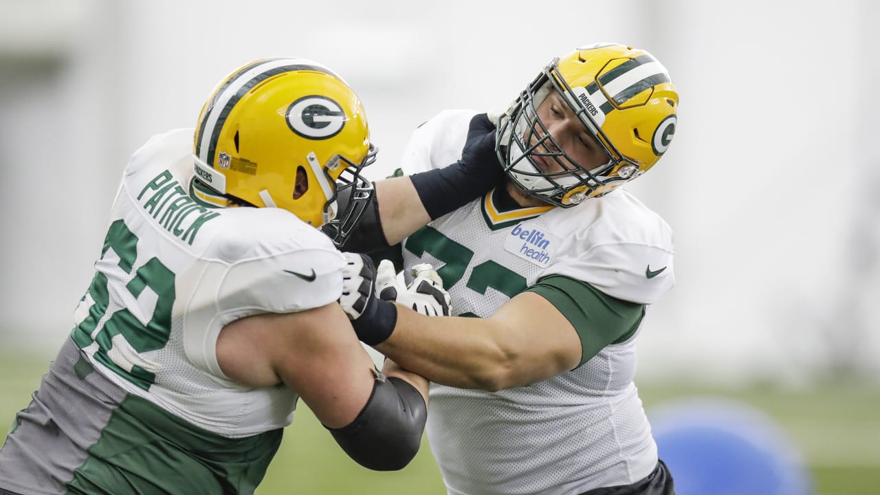 Packers practice inside the Don Hutson Center